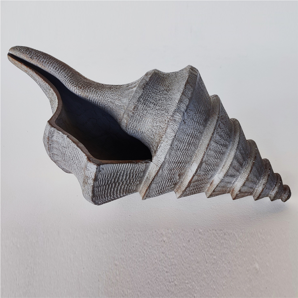Wooden Conch Shell Sculpture – masterarts.co.in